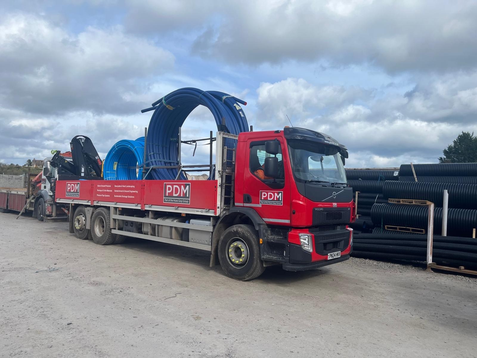 Building materials supplier unveils fleet of new trucks | Scottish Construction Now